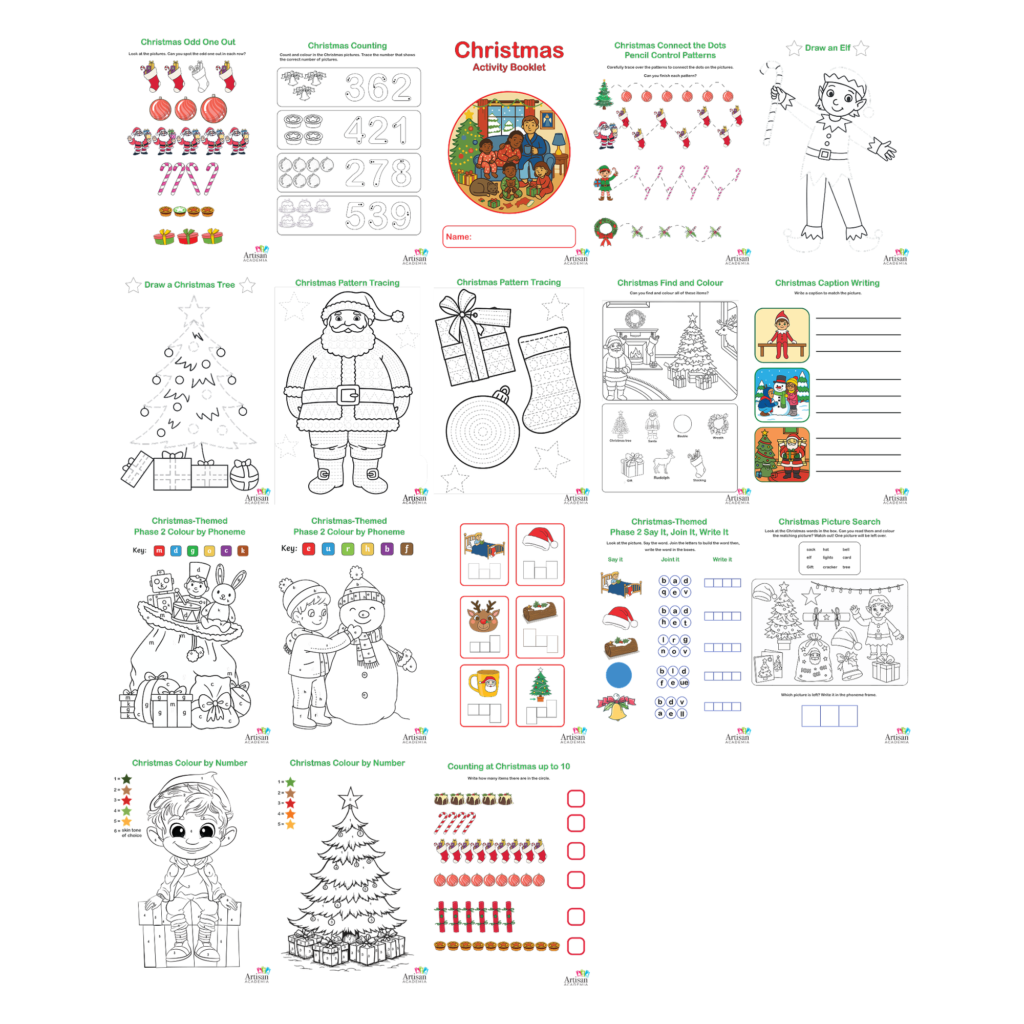 Christmas Activity Book – EYFS & KS1 Fun Printable Pack - artisan ...